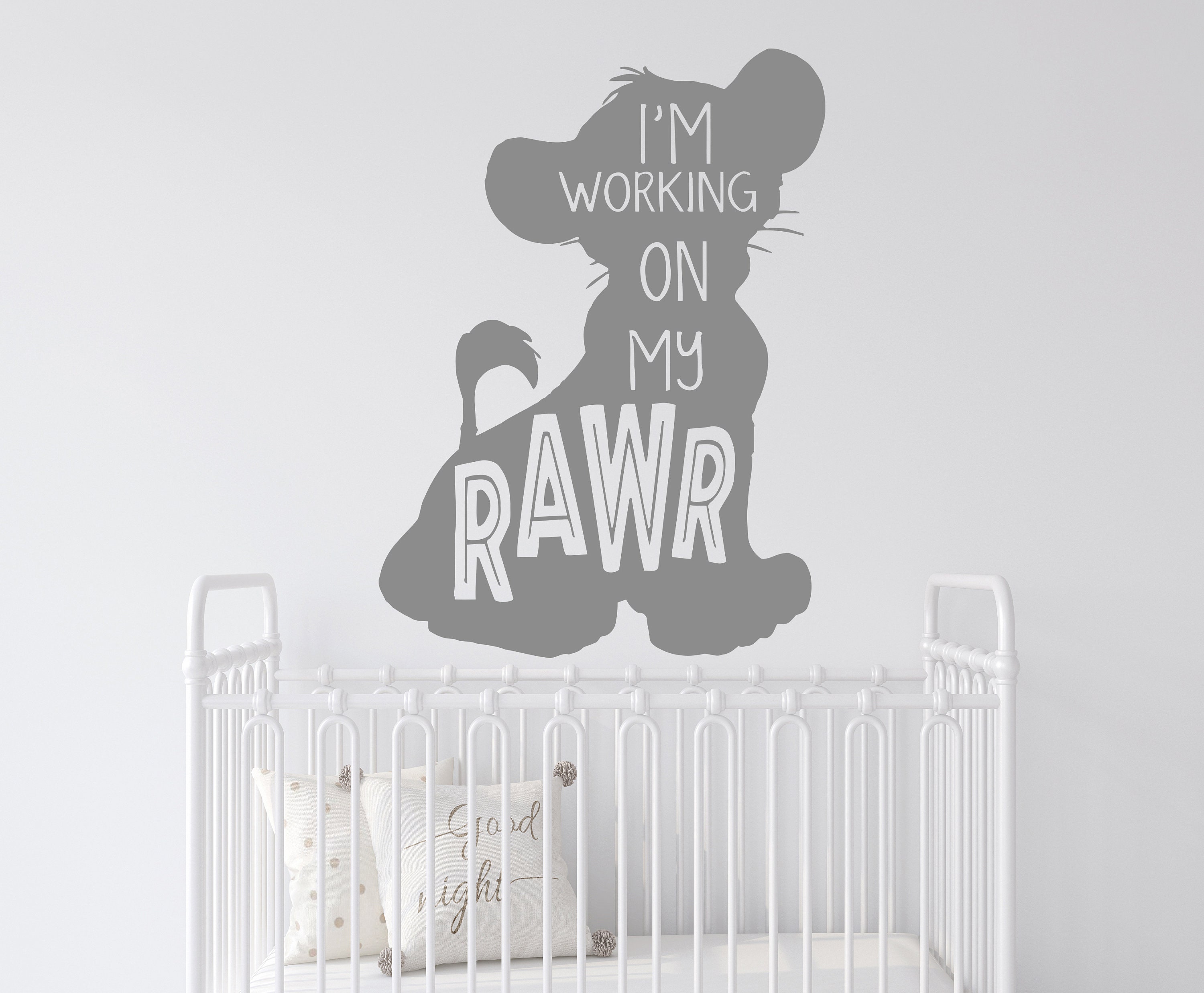 Lion King Wall Decal Simba Lion Nursery Wall Decor wall decal | Etsy