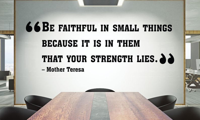 Office Wall Decal Teamwork Quote Wall Sticker Office Decor | Etsy