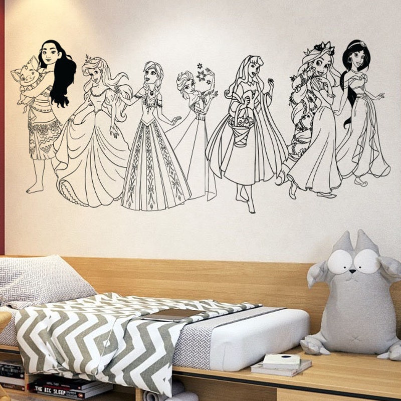 Princess Wall Decals - Etsy UK