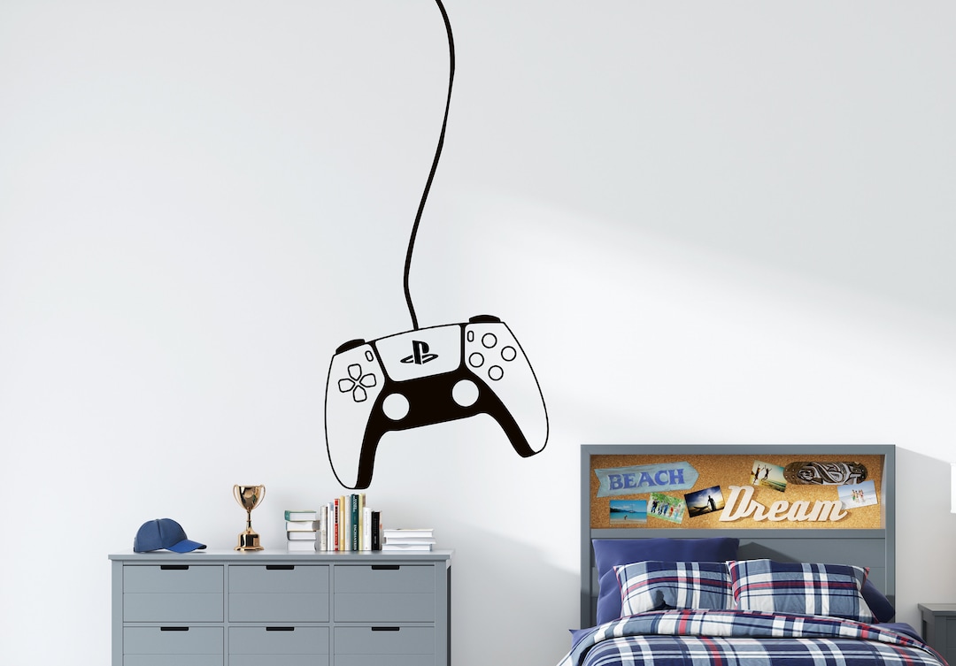 Gamer Wall Decal Video Games Wall Sticker Playstation PS4 - Etsy