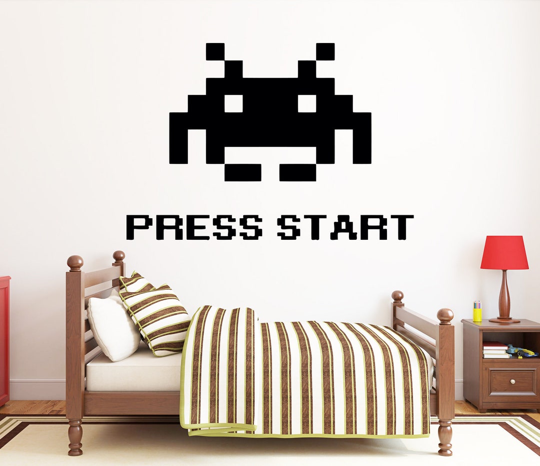 Gamer Wall Decal Video Games Wall Sticker Controller Wall Decal Gaming ...