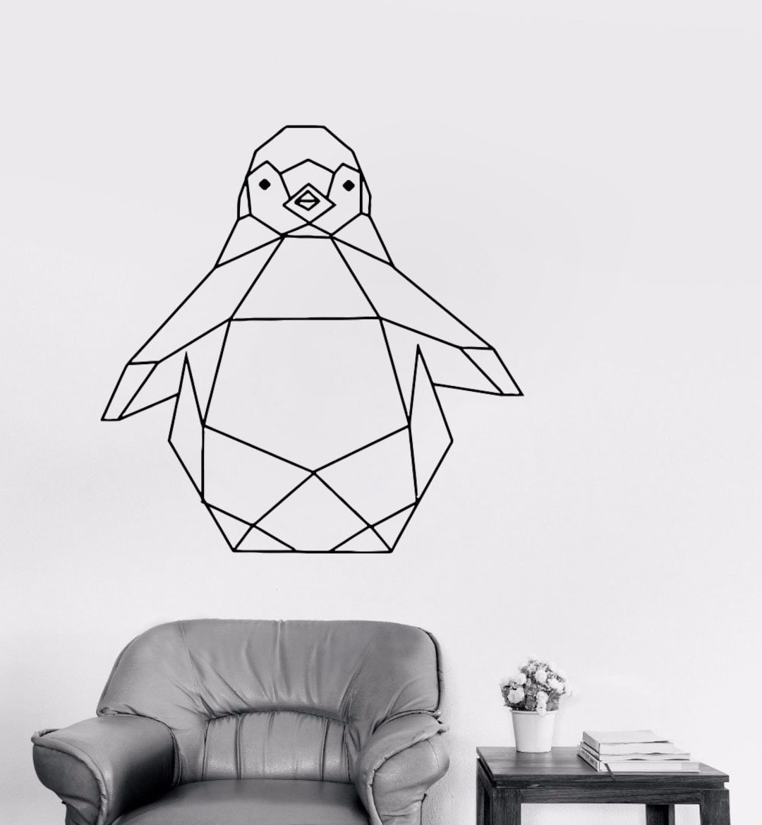 Penguin Geometry,shapes, Animals, Car Stickers, Triangles, Lines Wall ...