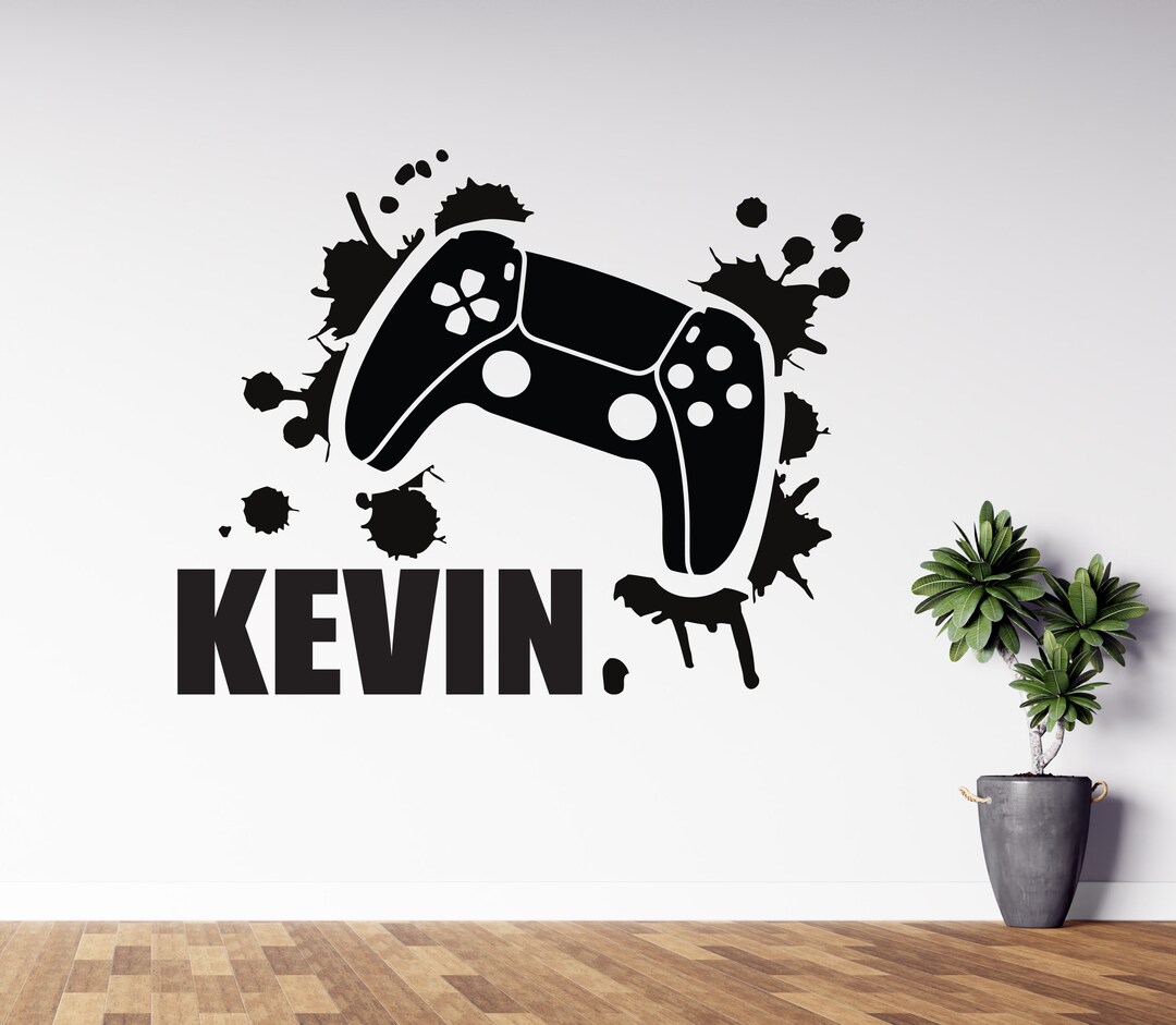 Gamer Wall Decal Gamer Decals Controller Decals Personalized Gamer Room ...