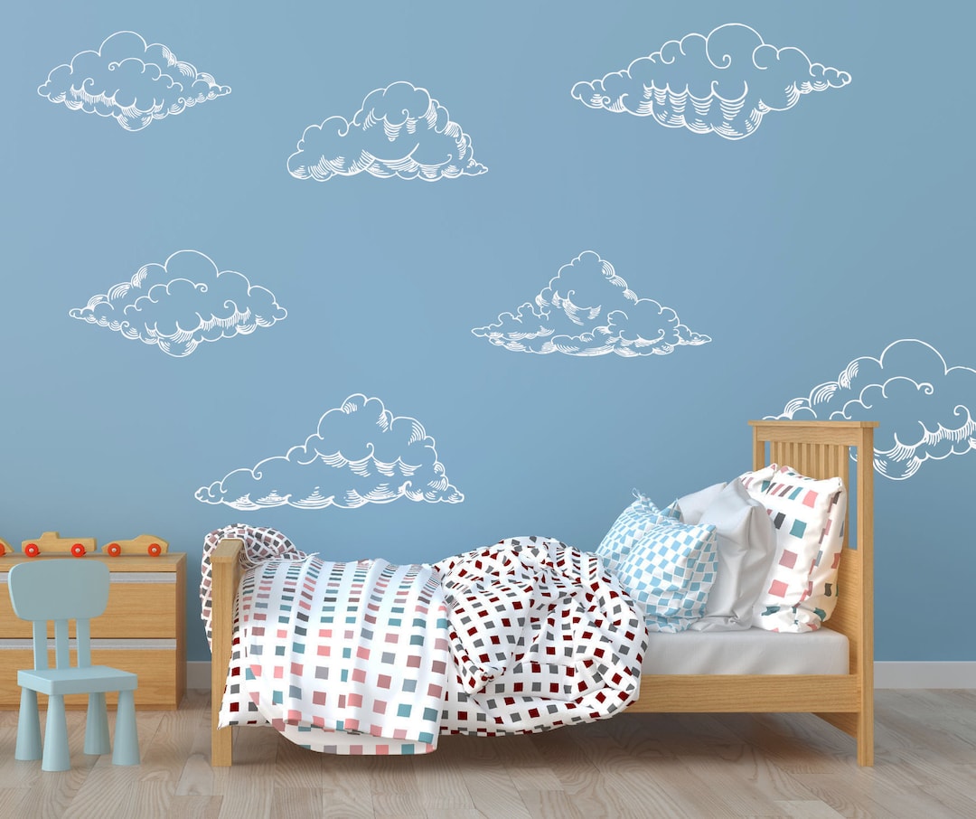 Clouds Wall Decal | Clouds Wall Decor for Nursery | Clouds Stickers for ...