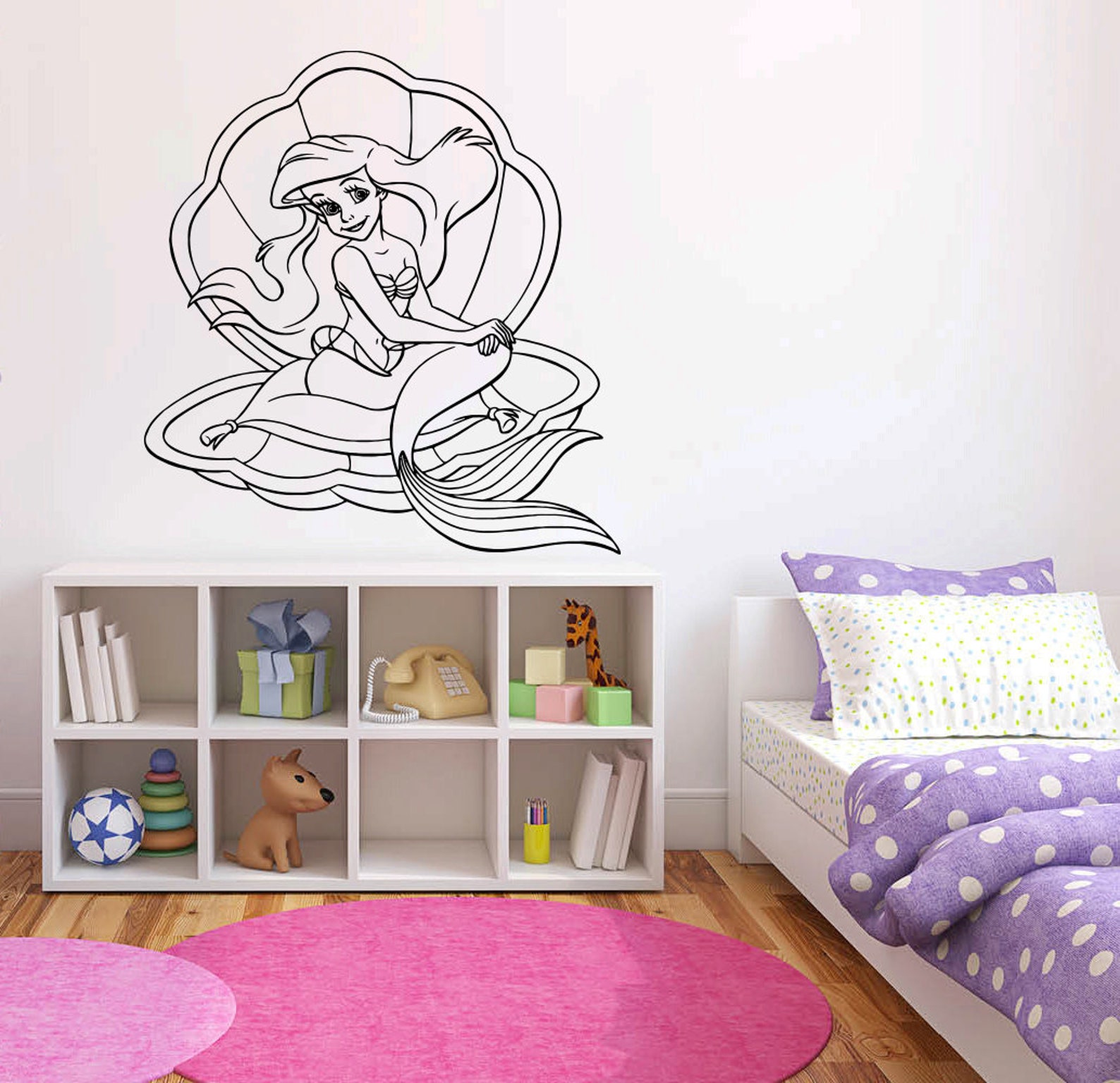 Princess Ariel Wall Decal Little Mermaid Wall Decor | Etsy