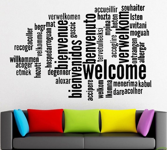 Welcome Decals Walls Welcome Chalkboard Wall Decal Chalkboard Wall