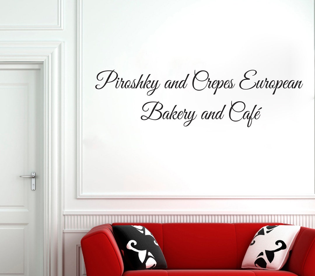 Bakery Wall Decal | Bakery Wall Sticker | Bakery Window Decal Z162 - Etsy