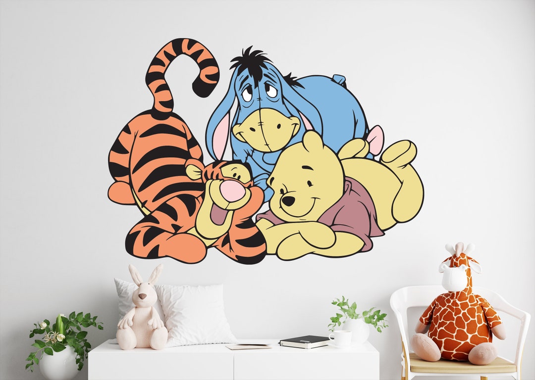 Winnie the Pooh Wall Decal Tigger Piglet Wall Decor for Boy - Etsy
