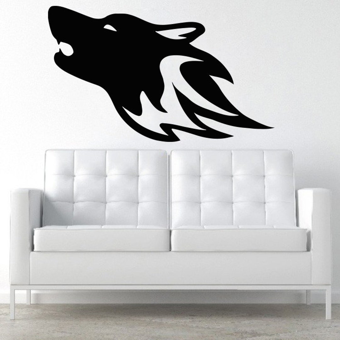 Wolf Beast Werewolf Predator Howl Animals Wall Decor Wall Decal Car ...