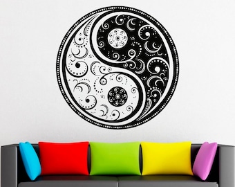 Yin Yang Wall Decal - Etsy