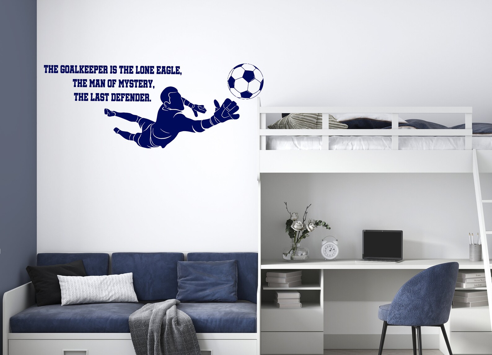 Goalkeeper Soccer Wall Decal Soccer Player Wall Sticker - Etsy