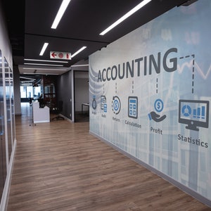 Office Wallpaper Accounting Wall Graphics Peel and Stick Teamwork ...