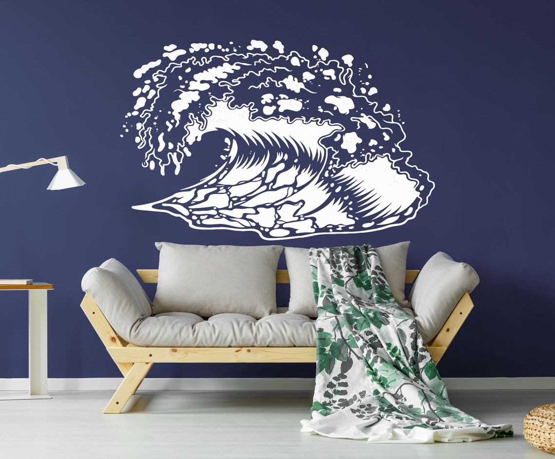 Ocean Wave Wall Decal Ocean Wave Wall Sticker Ocean Wave - Etsy Ireland