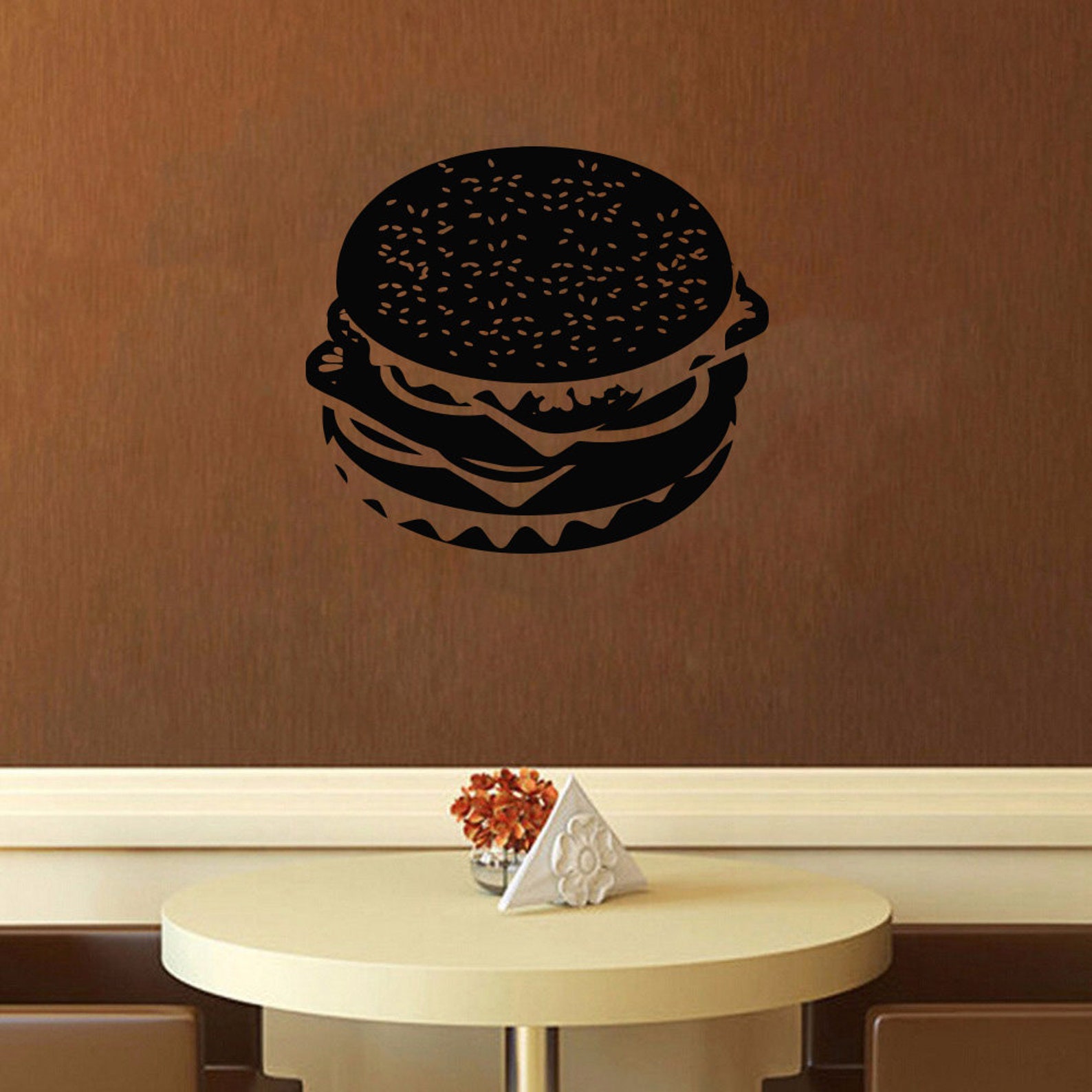 Burger Wall Decal Burger Wall Sticker Burgers Window Decal - Etsy