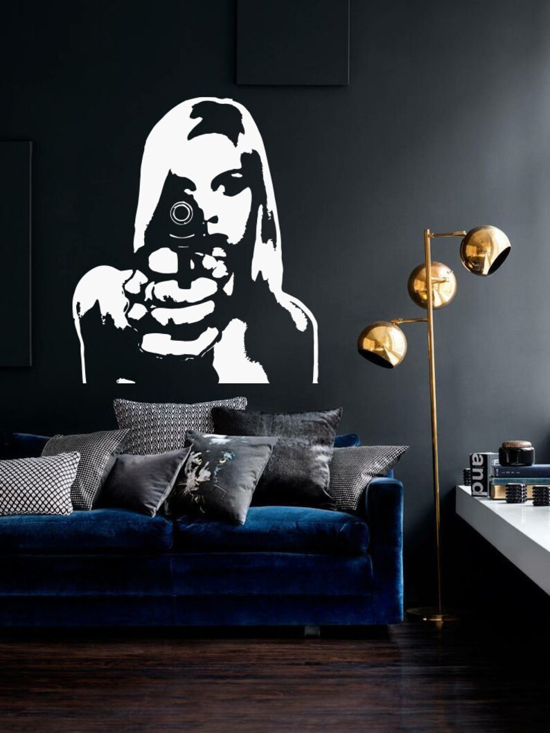 Weapon Gun Bullet Shot Bandit Wall Decal Window Sticker Design | Etsy