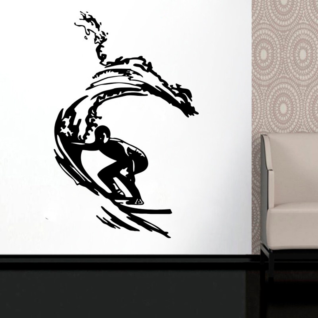 Surfing Surfer Board Wave Ocean Extreme Wall Sports Wall Decor Wall ...
