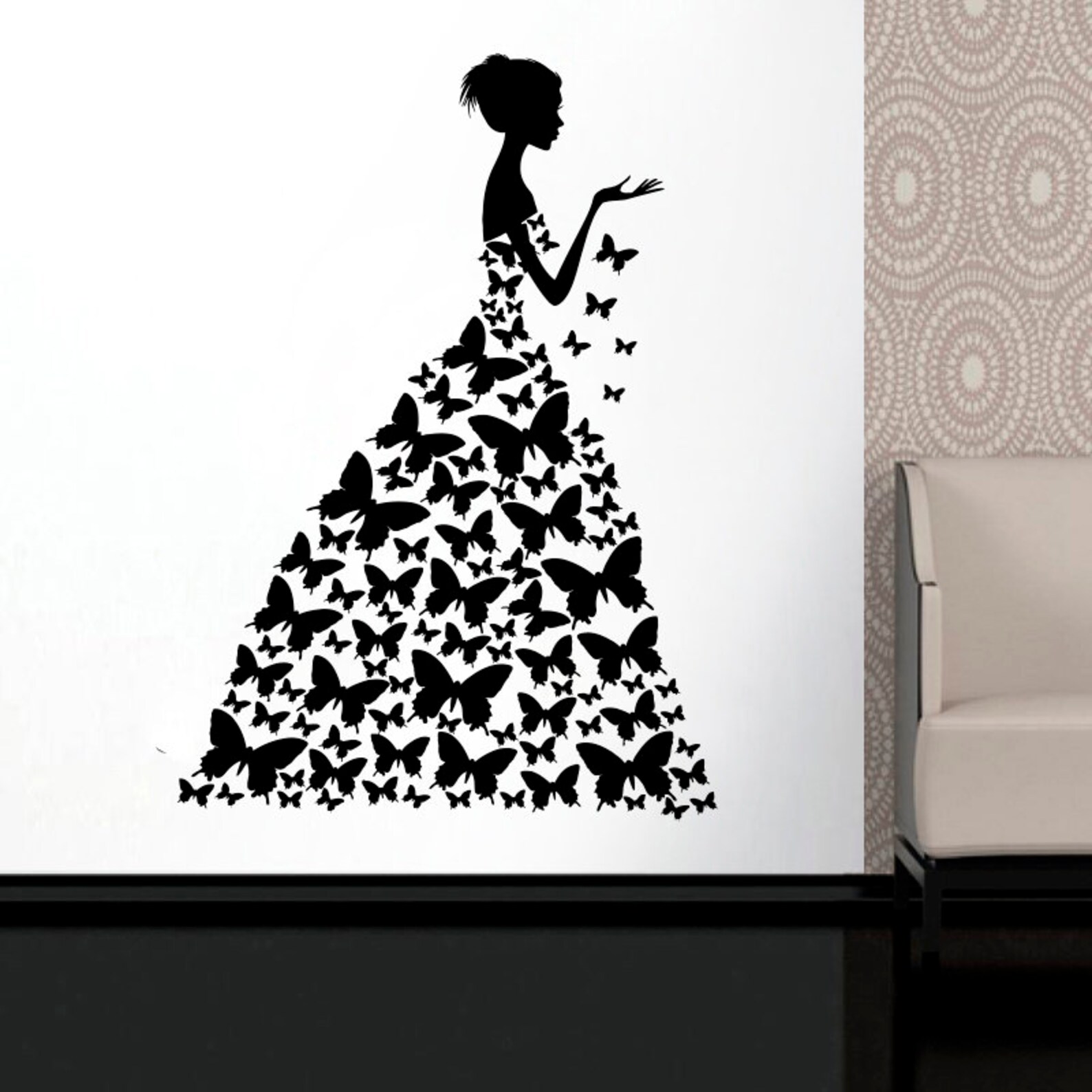 Wall Decal Window Sticker Beauty Salon Woman Face Fashion - Etsy