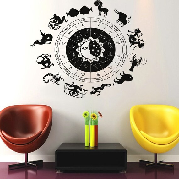 Zodiac Signs Decor Astrology Horoscope Stars Signwall | Etsy