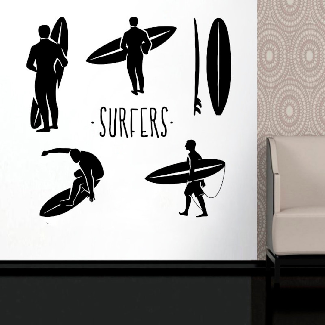 Surfing Surfer Board Wave Ocean Extreme Wall Sports Wall Decor Wall ...