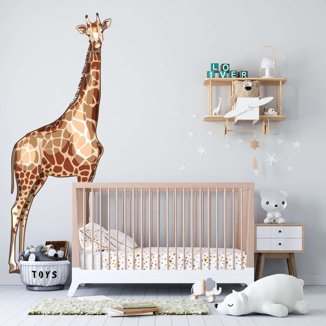 Giraffe Wall Decal for Safari Nursery | Giraffe Wall Decor | Giraffe ...