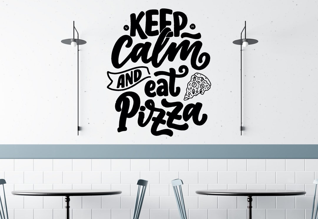 Pizza Wall Decal | Vinyl Sticker for Pizzeria | Decorations for Italian ...