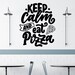 Pizza Wall Decal Vinyl Sticker for Pizzeria Decorations - Etsy