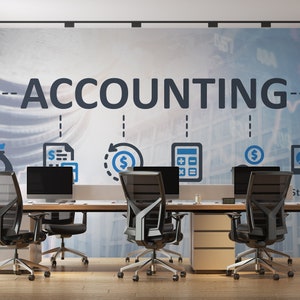 Office Wallpaper Accounting Wall Graphics Peel and Stick Teamwork ...