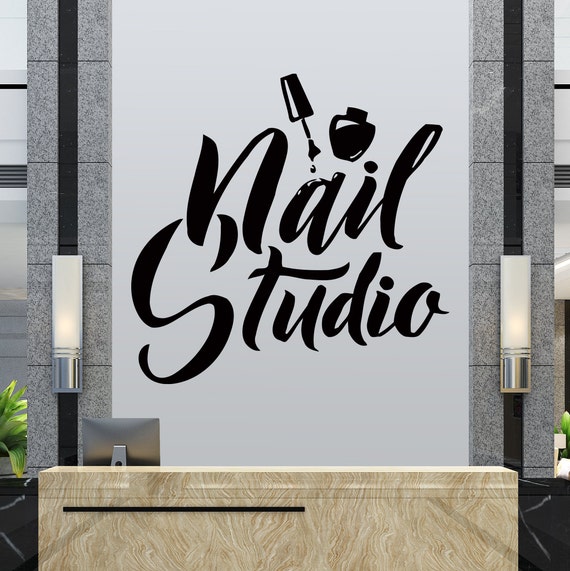 Nail Salon Wall Decal Manicure Pedicure Window Sticker Beauty - Etsy