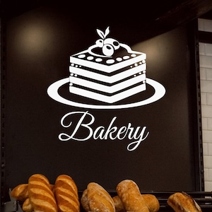 Bakery Wall Decal | Bakery Wall Sticker | Bakery Window Decal 4417 - Etsy