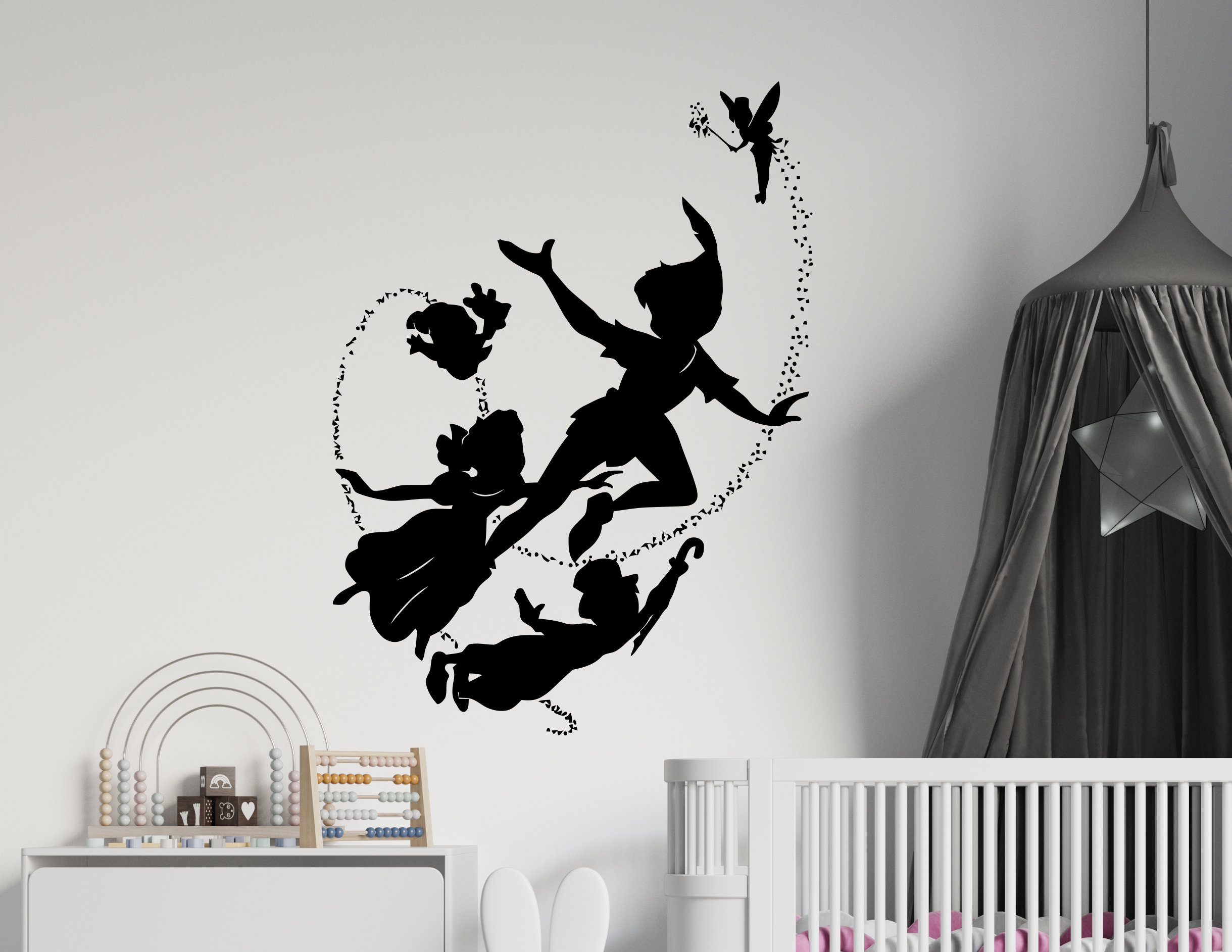 Peter Pan Wall Decal Peter Pan Ship Kids Cartoon Wall Sticker | Etsy