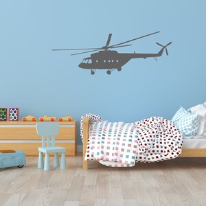 Helicopter Wall Decal | Helicopter Wall Sticker | Helicopter Wall Decor ...