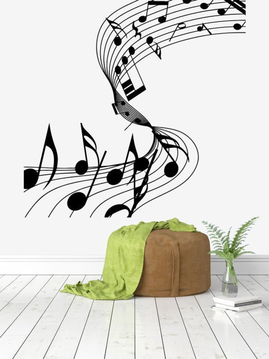 Music Notes Wall Decal Music Wall Decor Music Instrument Wall Decal ...