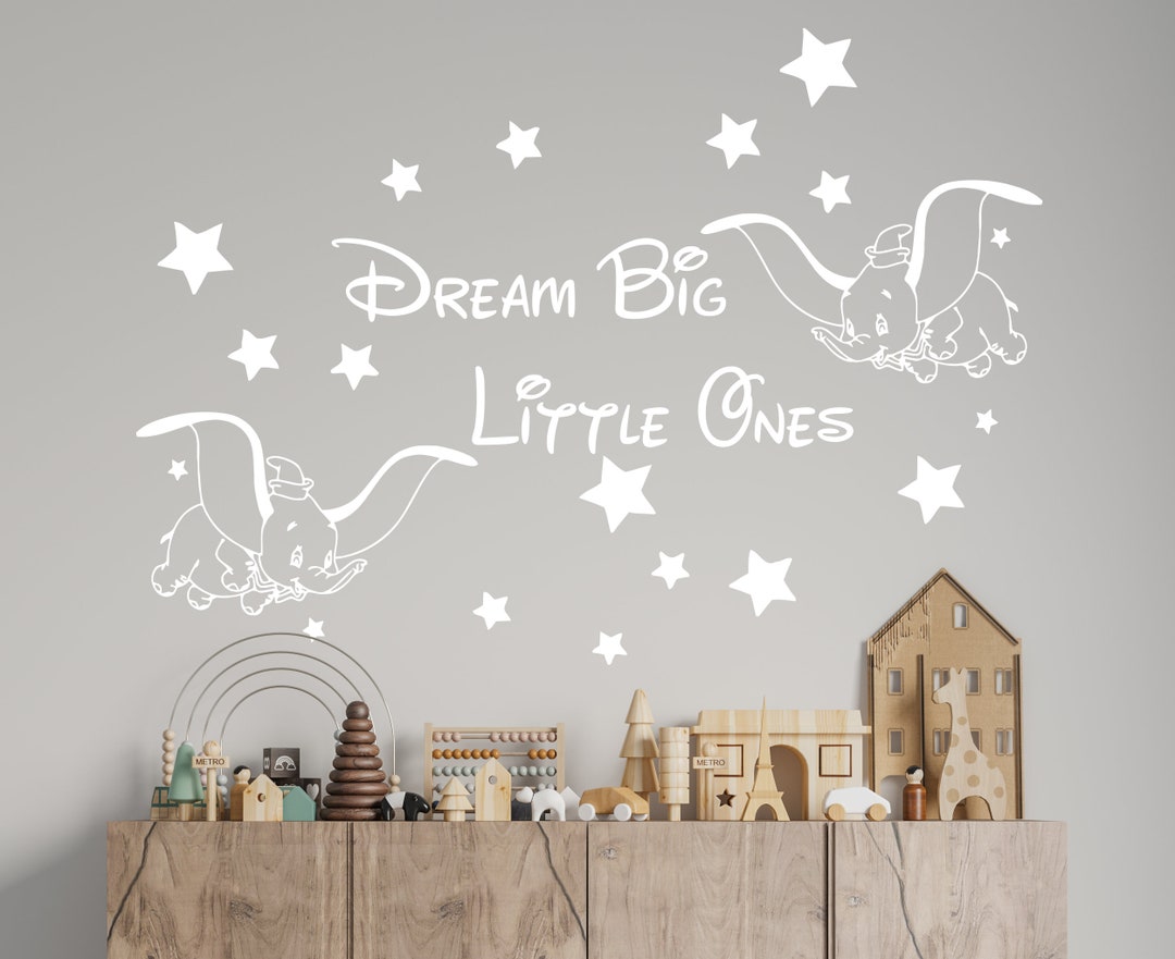 Dumbo Elephant Wall Decal Dumbo Wall Sticker Nursery Wall Decor CUS25 ...