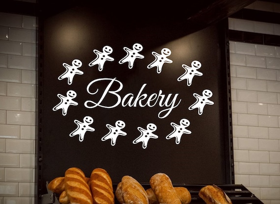 Bakery Wall Decal Bakery Wall Sticker Bakery Window Decal | Etsy