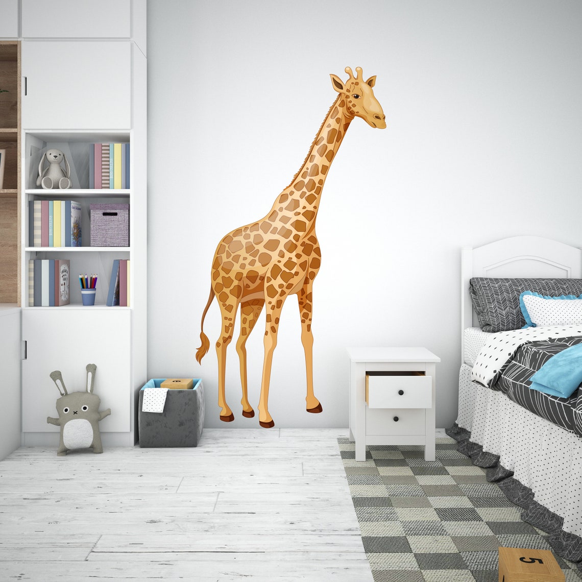 Giraffe Wall Decal for Safari Nursery Giraffe Wall Decor - Etsy