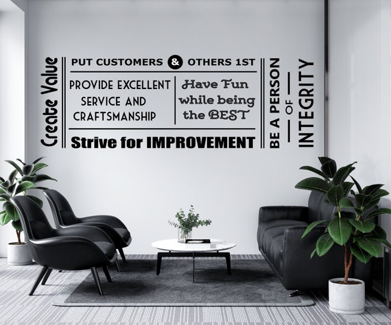 Office Wall Decal Teamwork Quote Wall Sticker Office Decor - Etsy