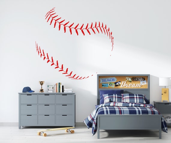 Baseball Seams Wall Decal Baseball Stitches