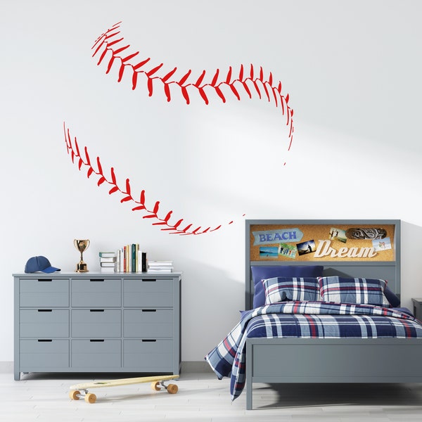 Baseball Wall Decal - Etsy
