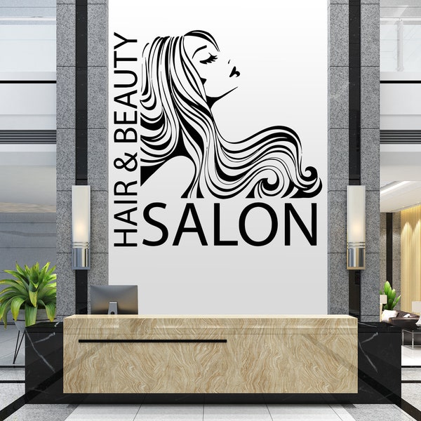 Salon Window Decal - Etsy