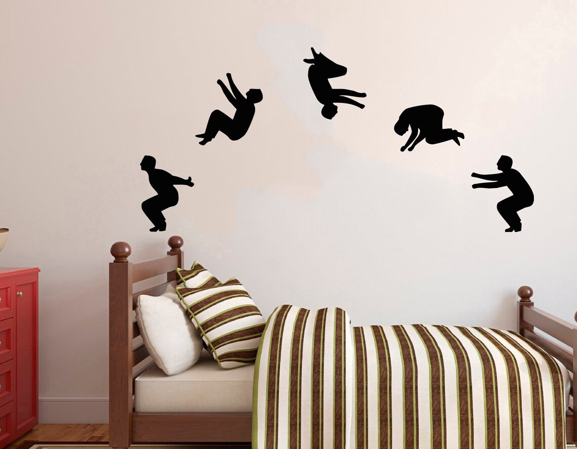 Parkour Wall Decal Parkour Wall Sticker Parkour Wall Decor | Etsy