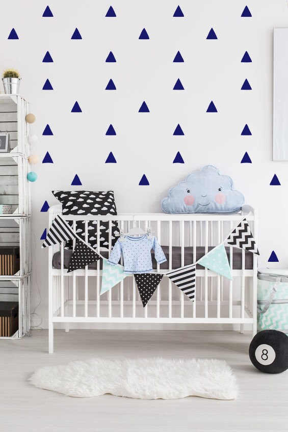 Triangles Wall Decal Triangles Wall Decor for Nursery - Etsy