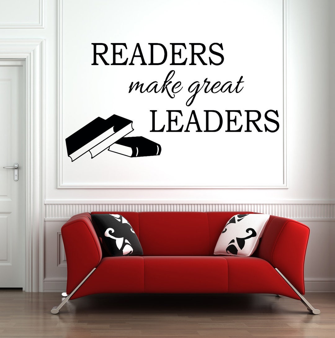 Book Wall Decal | Reading Wall Decal | Library Wall Decal | Book Quote ...