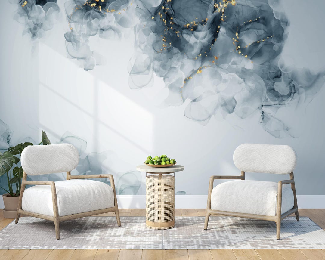 Blue Marble Pattern Wallpaper Marble Texture Peel and Stick Natural ...