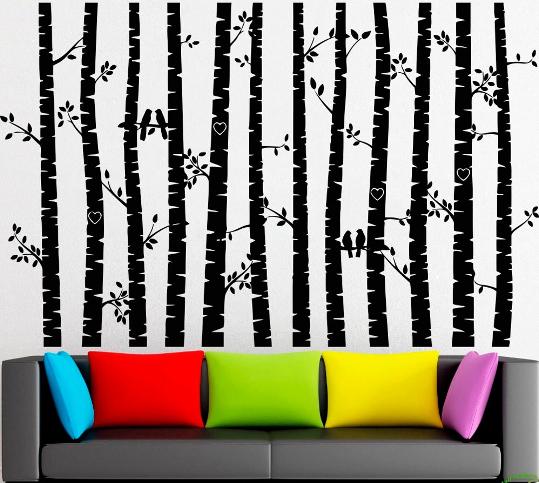 Tree Wall Decal Tree Branch Wall Sticker Tree Wall Decor 3031 - Etsy