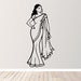 Beautiful Indian Woman in Saree Dress Wall Decal (saree3) - Etsy