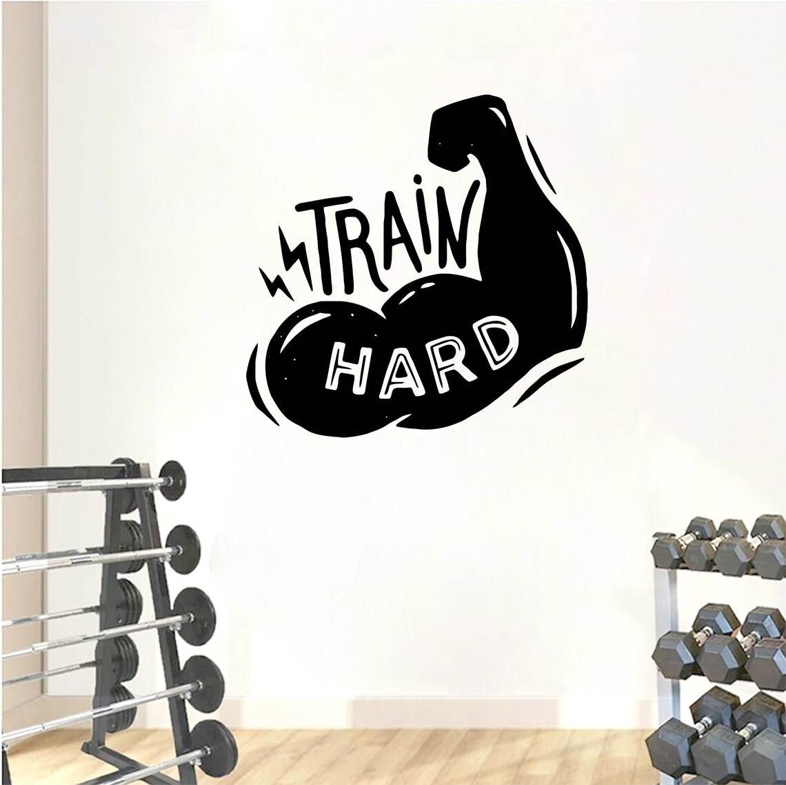 Gym Wall Decal Workout Wall Decal Gym Wall Decor | Etsy