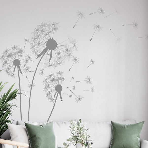Dandelion Wall Decal - Etsy