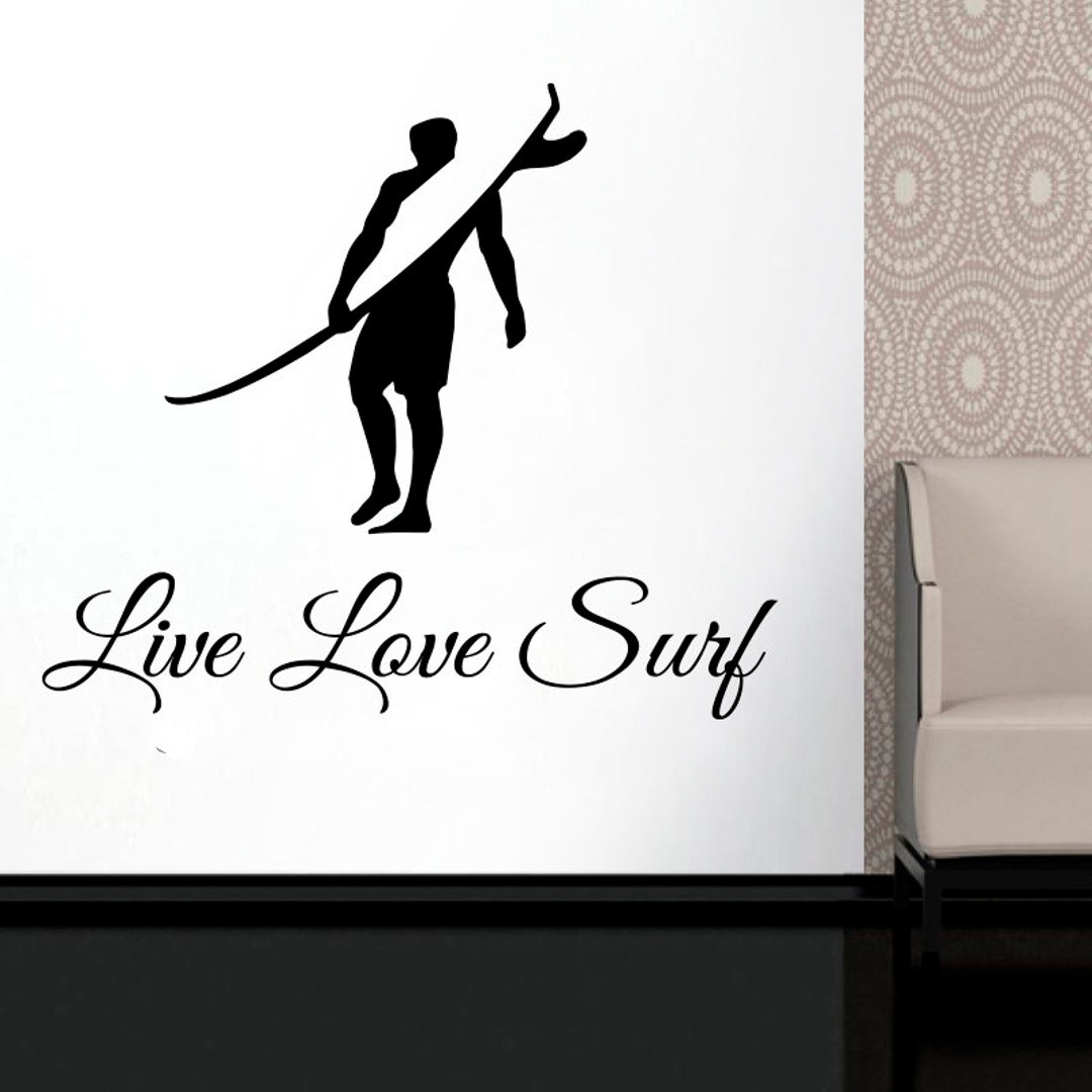 Surfing Surfer Board Wave Ocean Extreme Wall Sports Wall Decor Wall ...