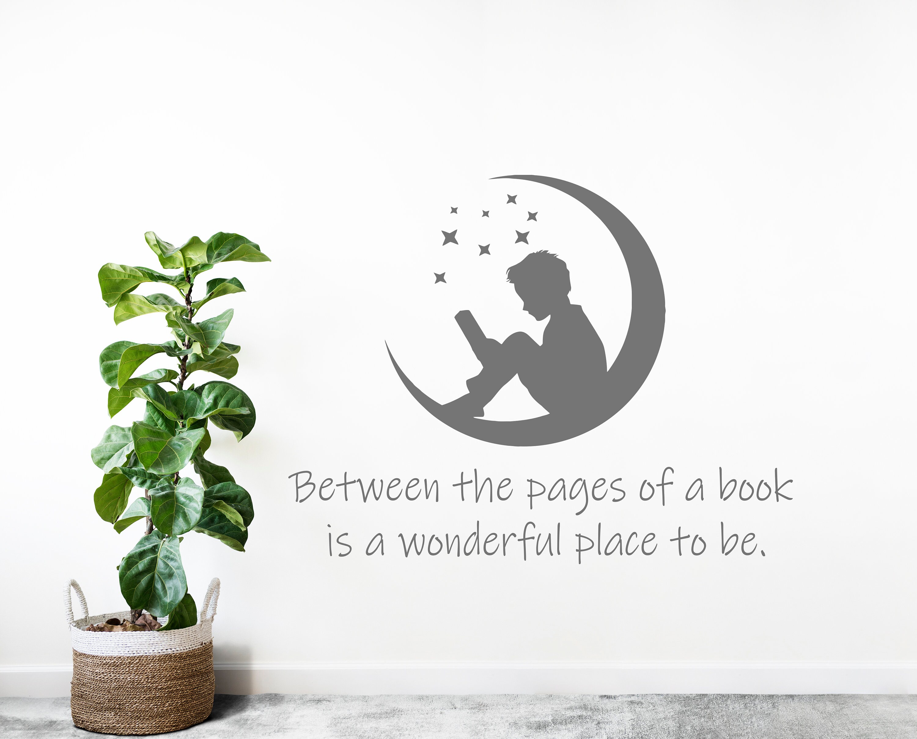 Books Wall Decal Reading Wall Decal Library Wall Decal - Etsy