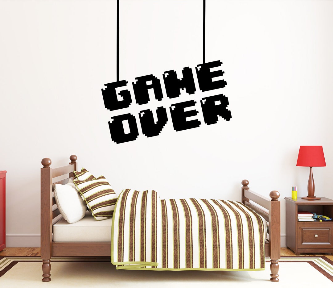 Gamer Wall Decal Video Games Wall Sticker Controller Wall Decal Gaming ...